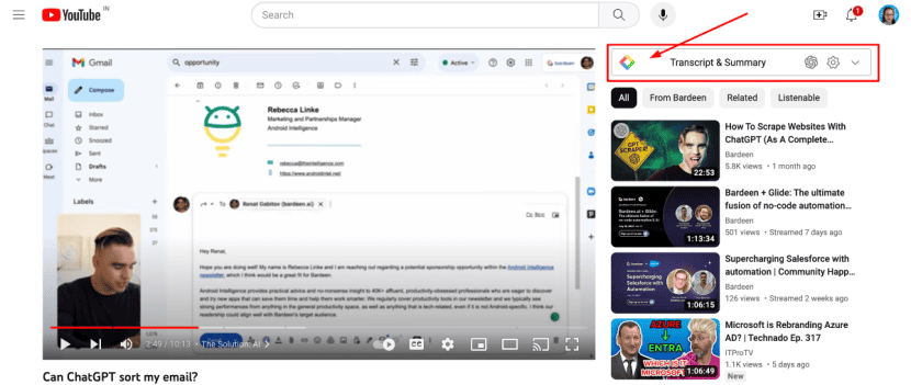 How to Create Youtube Summary with ChatGPT